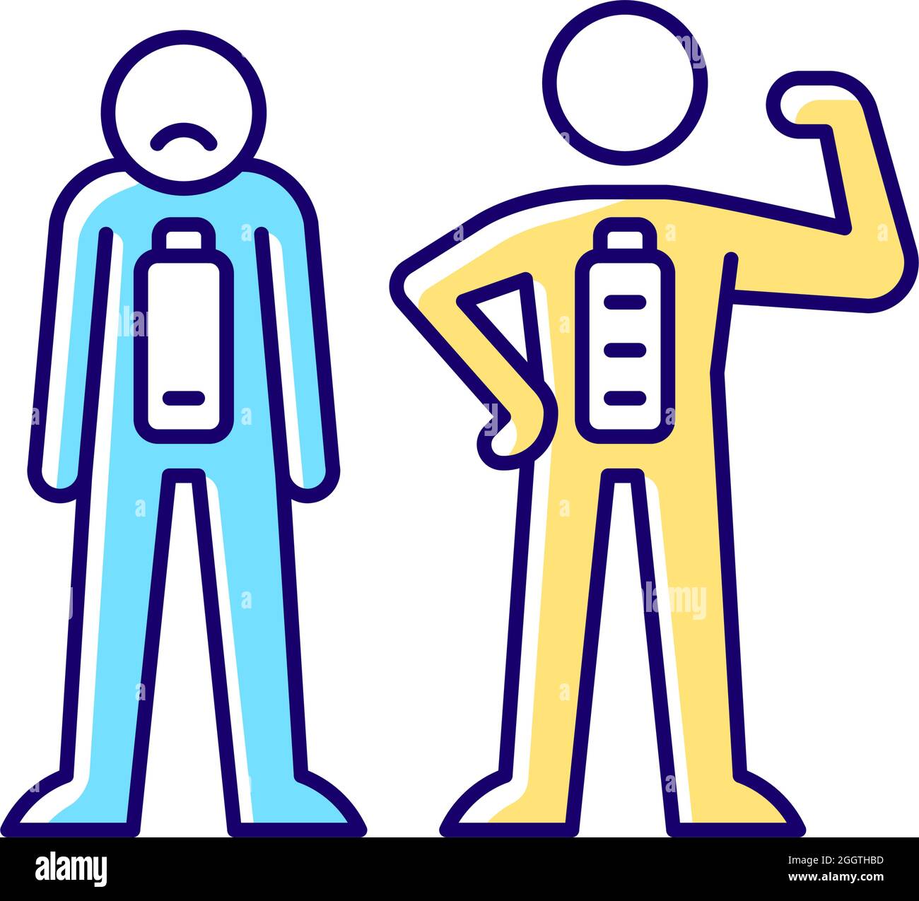 Emotional state RGB color icon Stock Vector Image & Art - Alamy