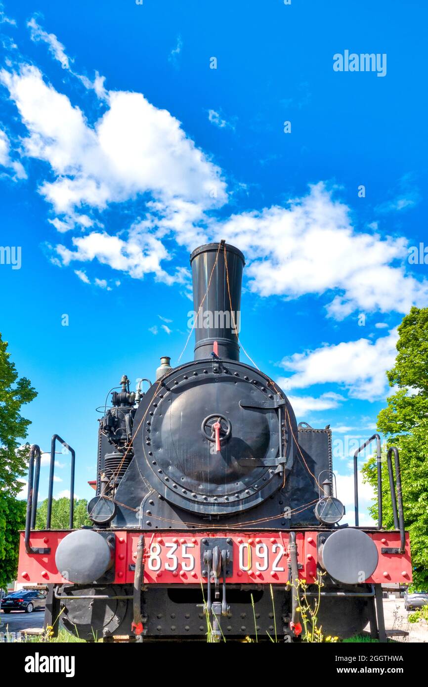 Steam locomotive 835.092 of the "Ferrovie dello Stato" preserved as a ...