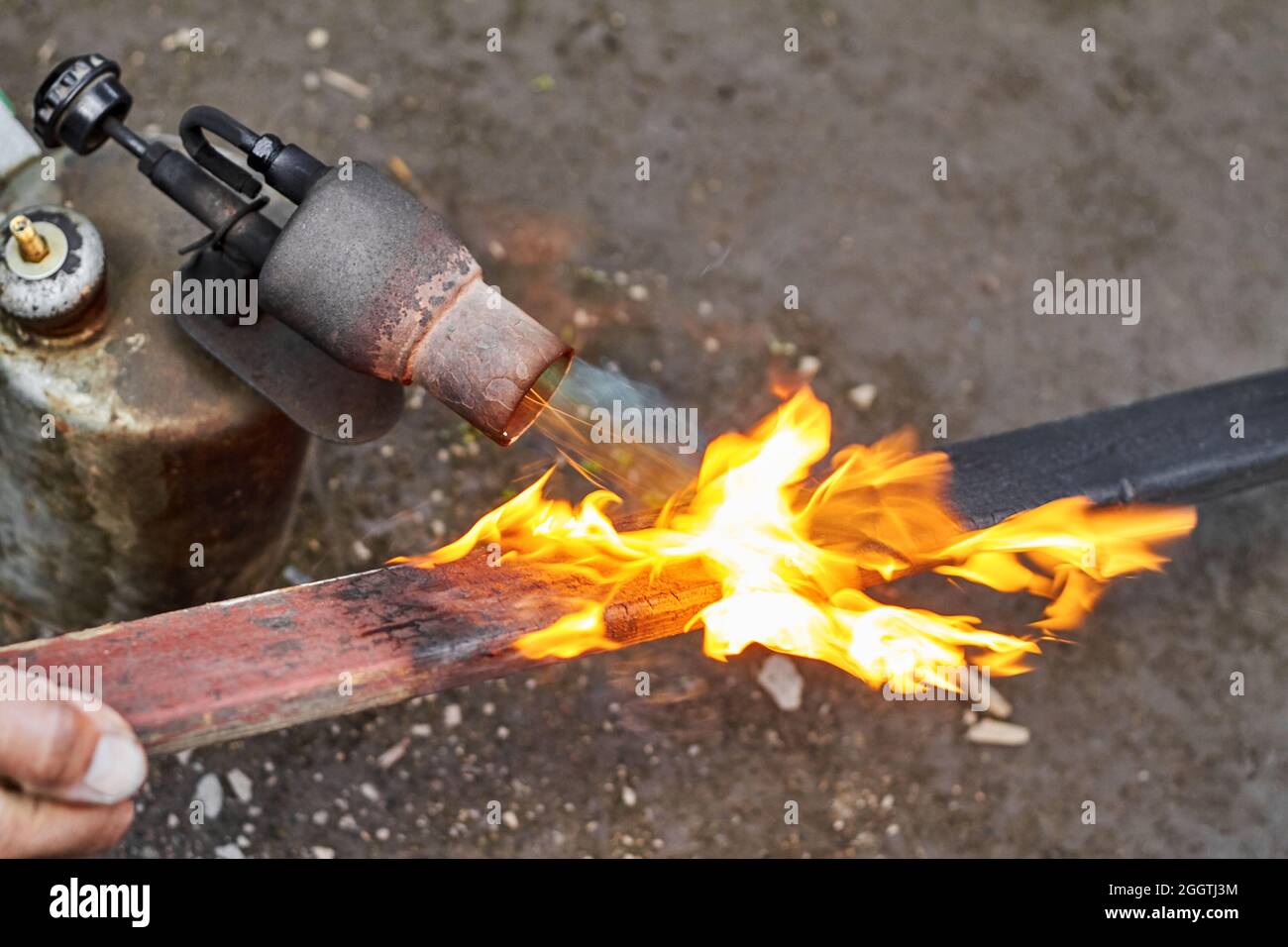 Copper pipe blow torch hi-res stock photography and images - Alamy