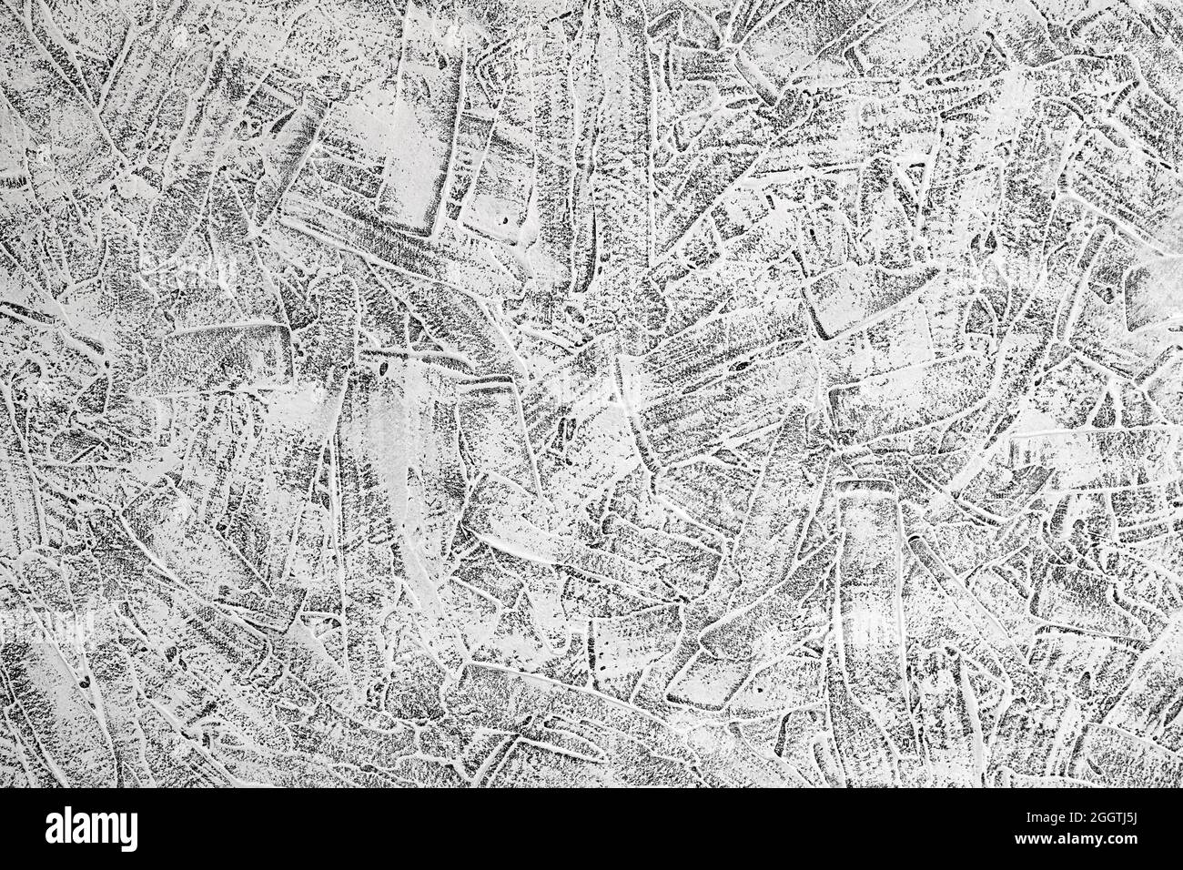 Gray grooved stucco on wall. Plaster patterned texture or background ...