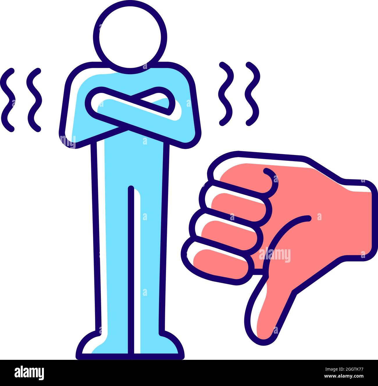 Criticism RGB color icon Stock Vector Image & Art - Alamy