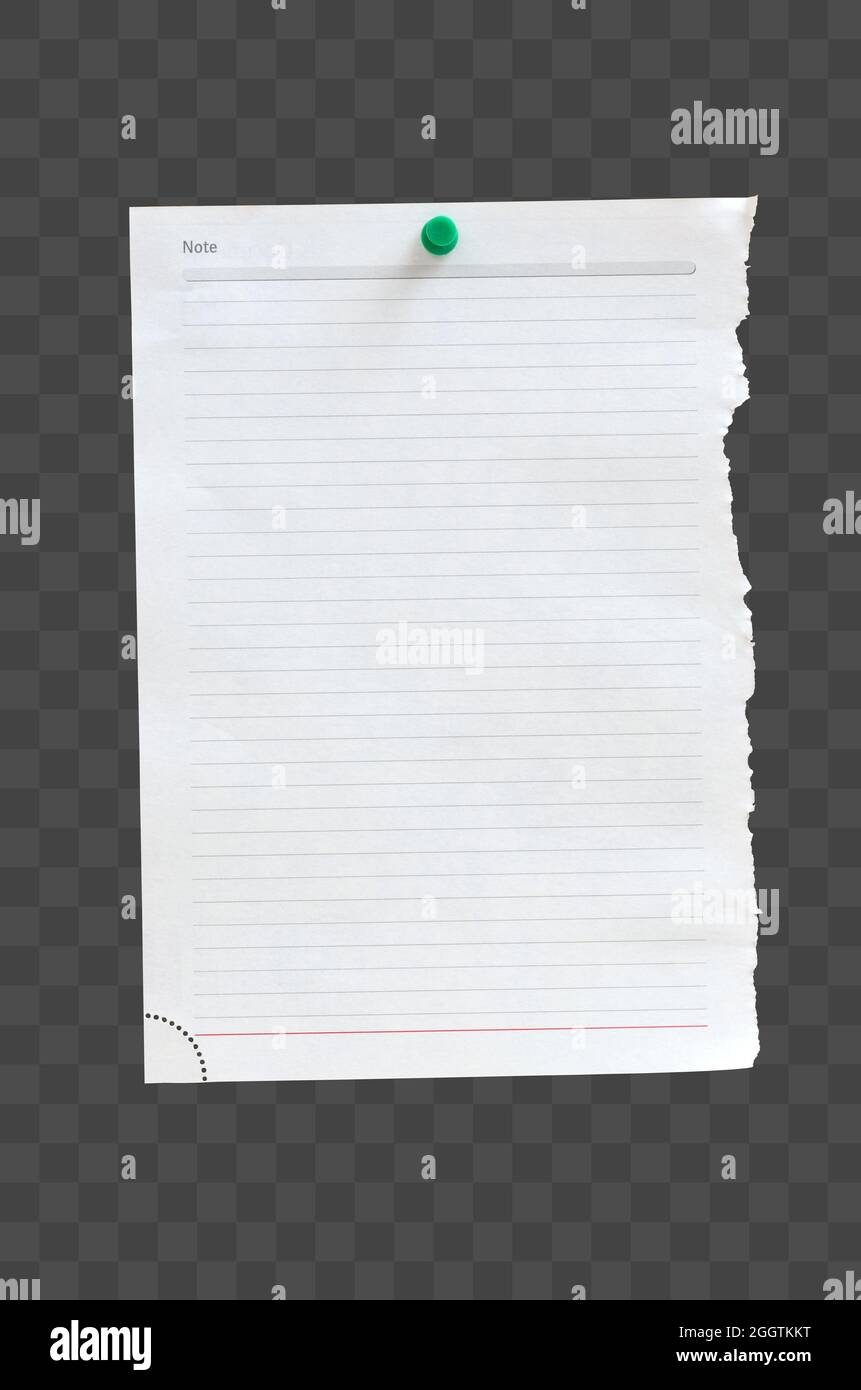 Blank piece paper hi-res stock photography and images - Alamy