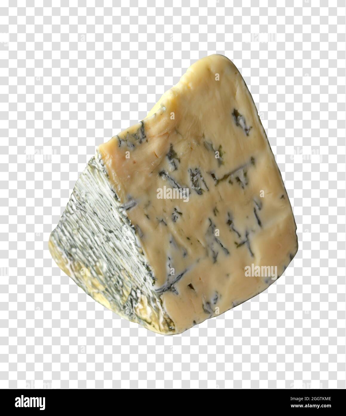 A Slice of Danish Blue cheese, with clipping path Stock Photo - Alamy