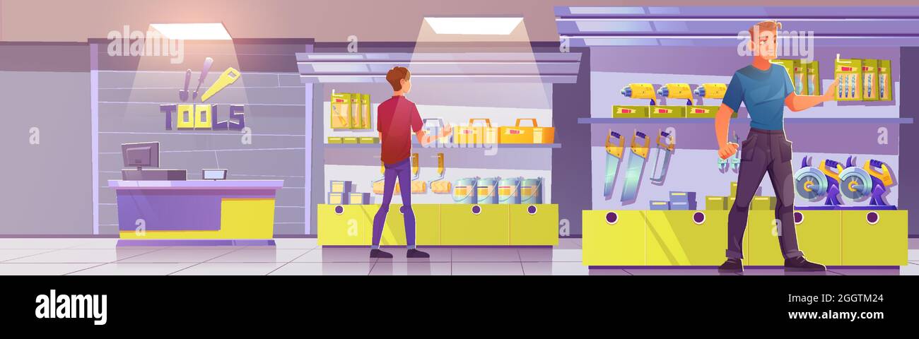Hardware store visit Stock Vector Images - Alamy