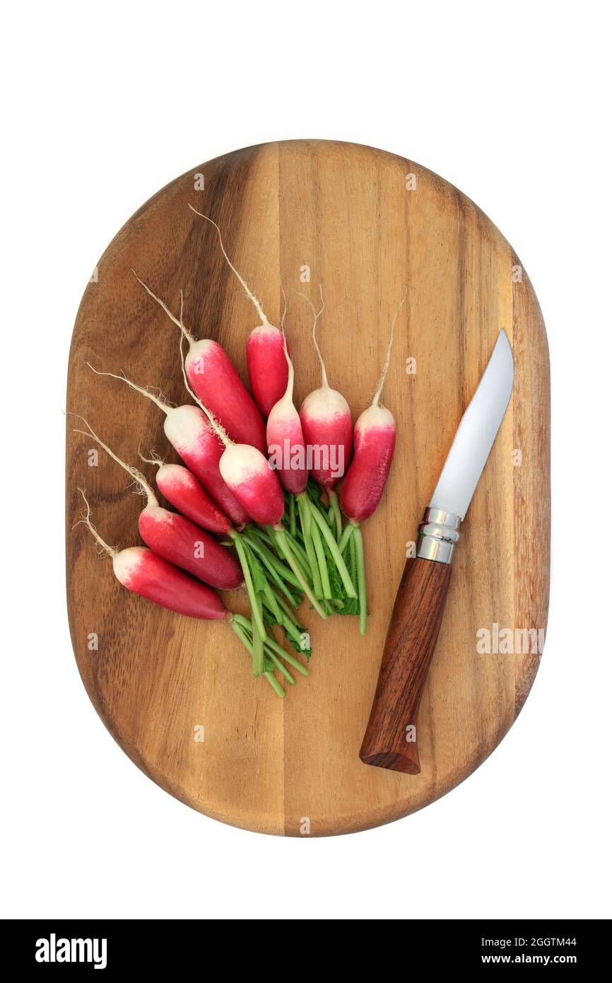 Immune system boosting organic radish vegetables. Health food high in ...