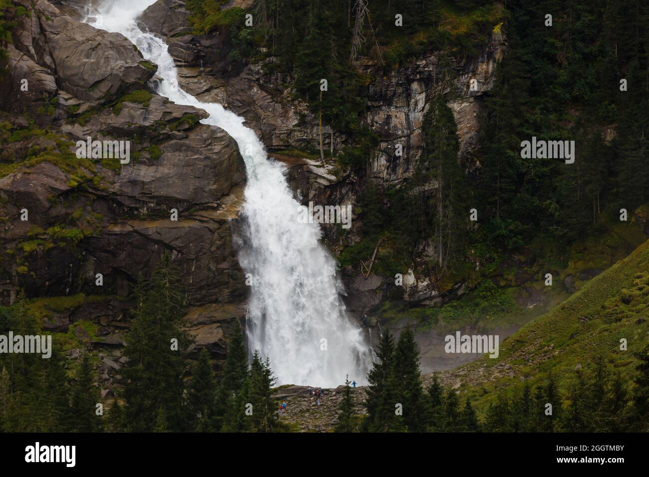 Famous waterfall in Austrian Alps Stock Photo - Alamy