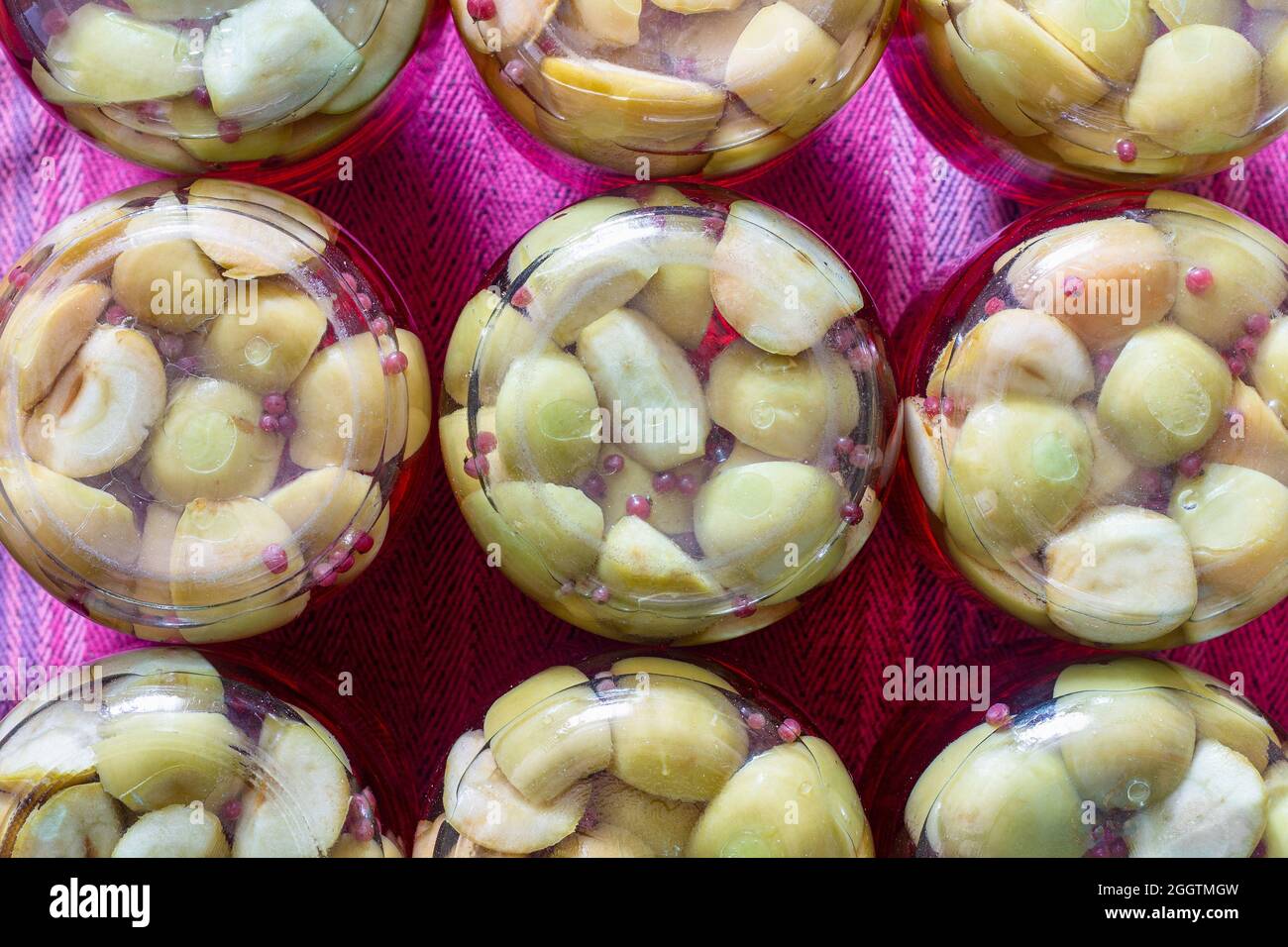 Homemade canned fruit compote for the winter. Compot from apples and ...