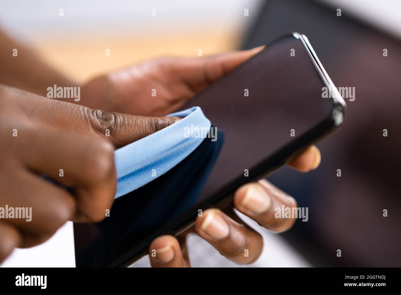 Clean phone hi-res stock photography and images - Alamy