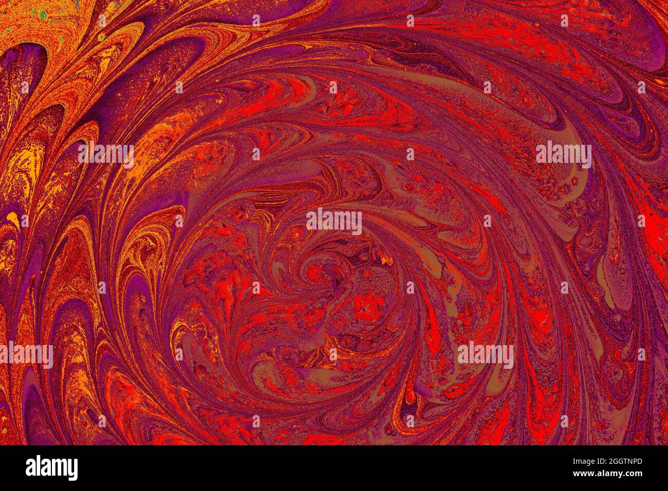 Abstract painting with mixed red and orange oil paint colors - perfect ...