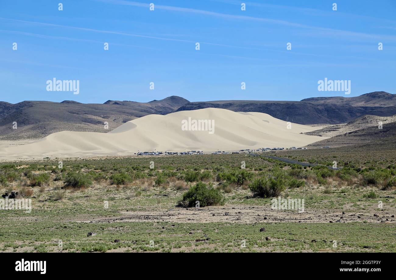 Sand Mountain - Recreation Area, Nevada Stock Photo - Alamy