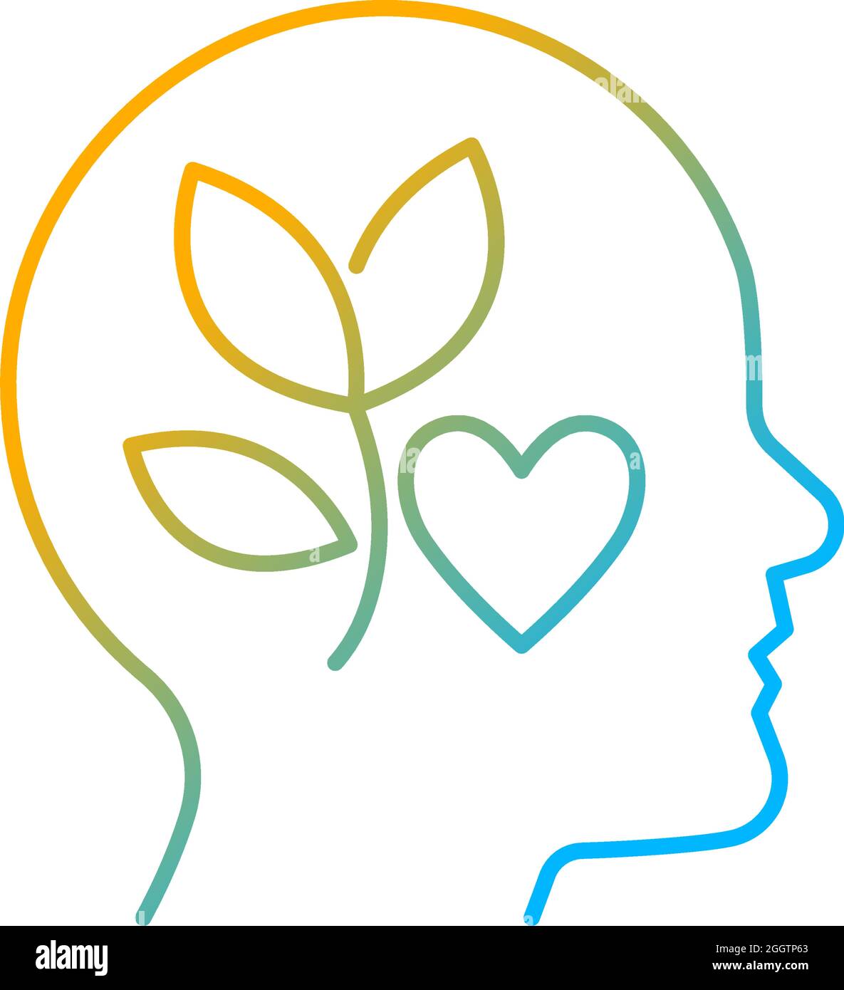 Intrinsic motivation gradient linear vector icon Stock Vector Image ...