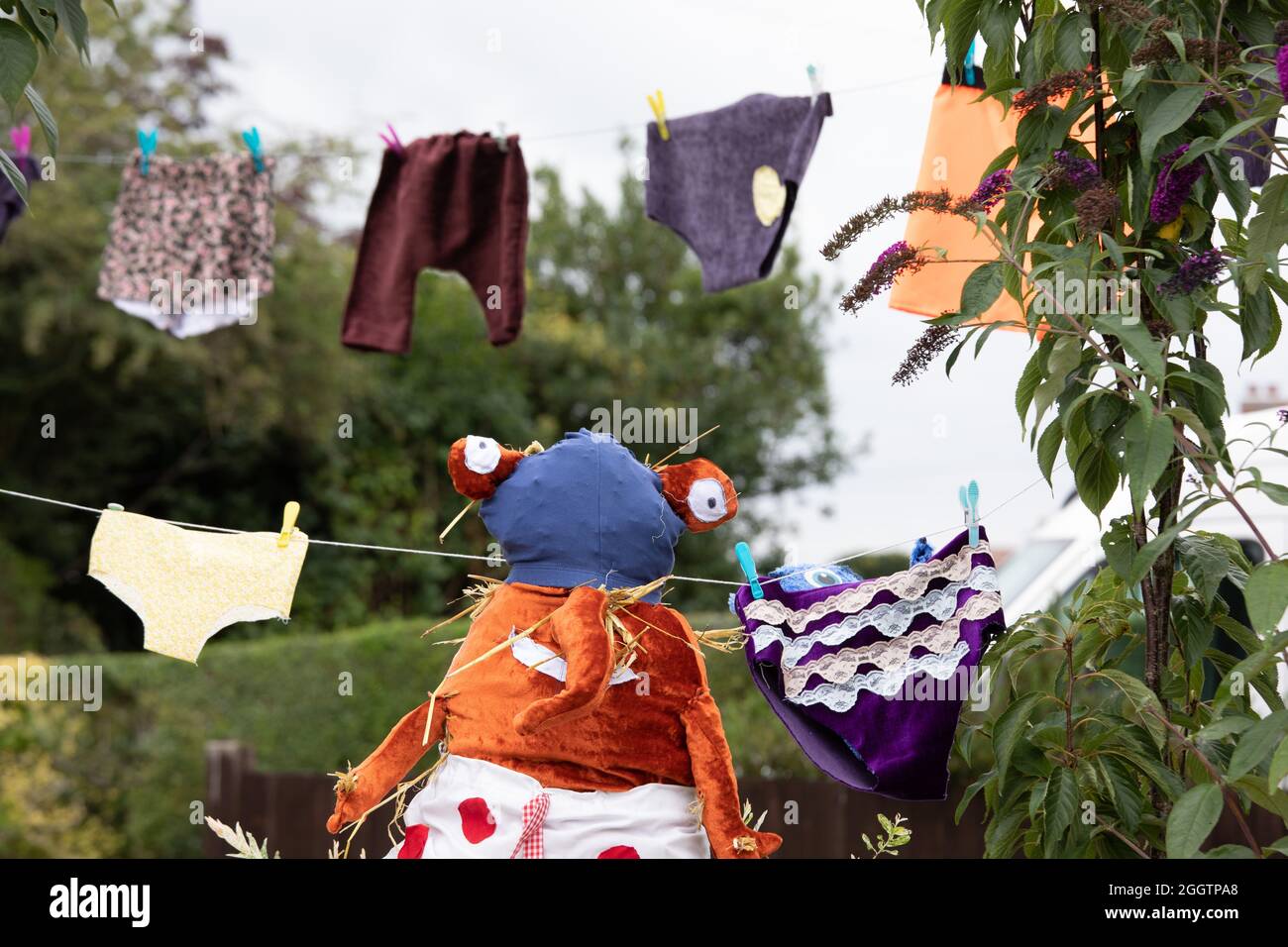 Aliens love underpants scarecrow hi-res stock photography and images ...