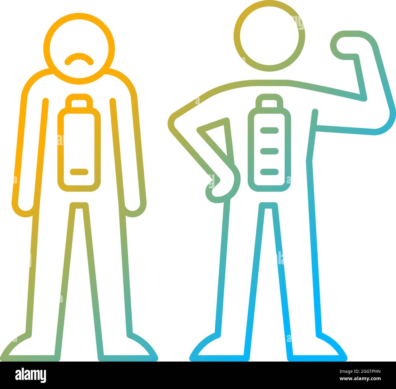 Emotional state gradient linear vector icon Stock Vector Image & Art ...