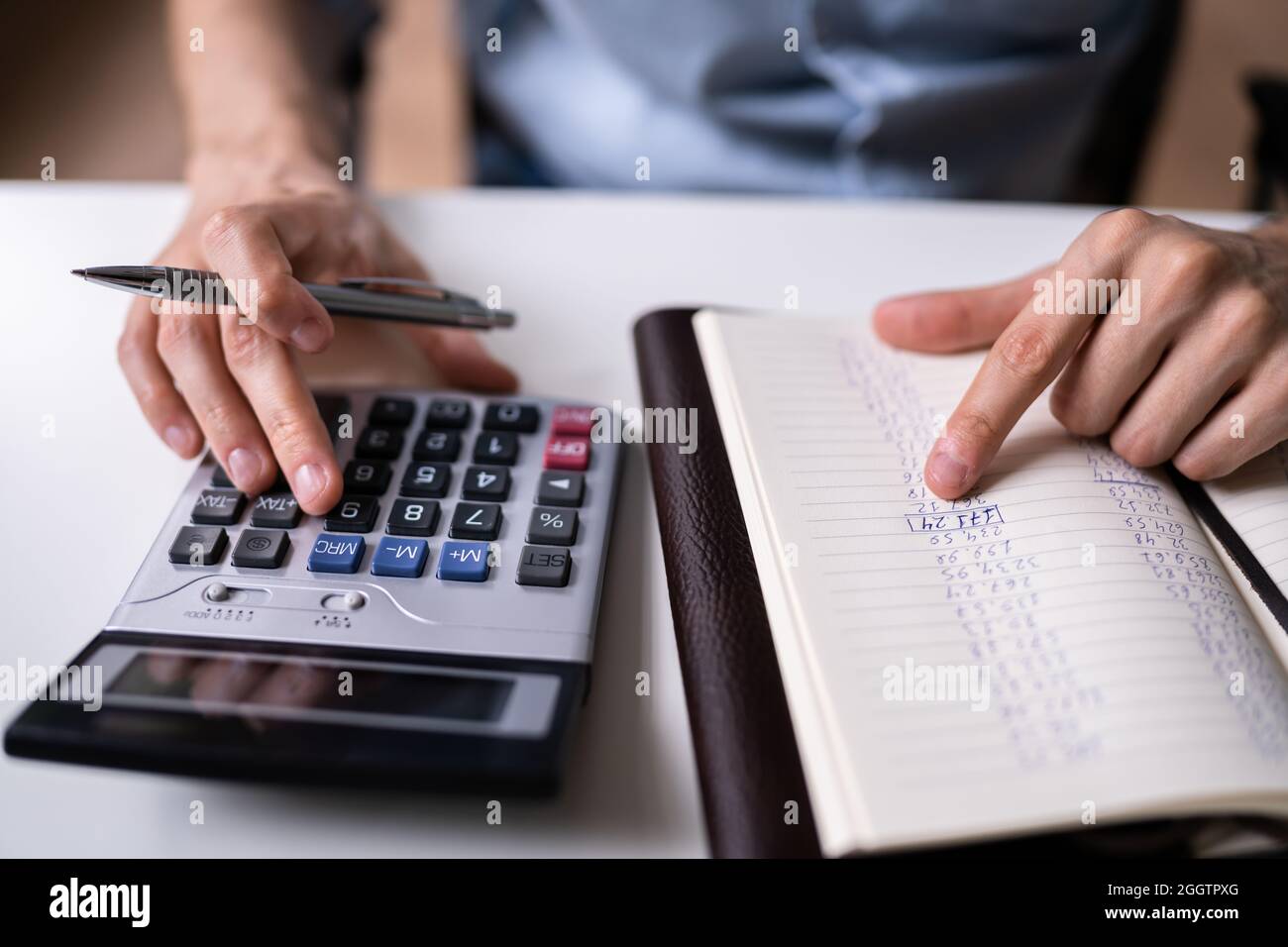 Business Retail Sale Record And Accounting In Office Stock Photo - Alamy