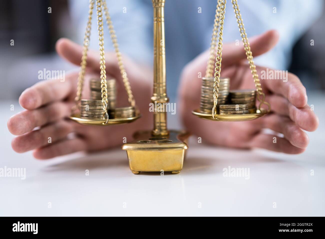 Idea money stack balance hi-res stock photography and images - Alamy