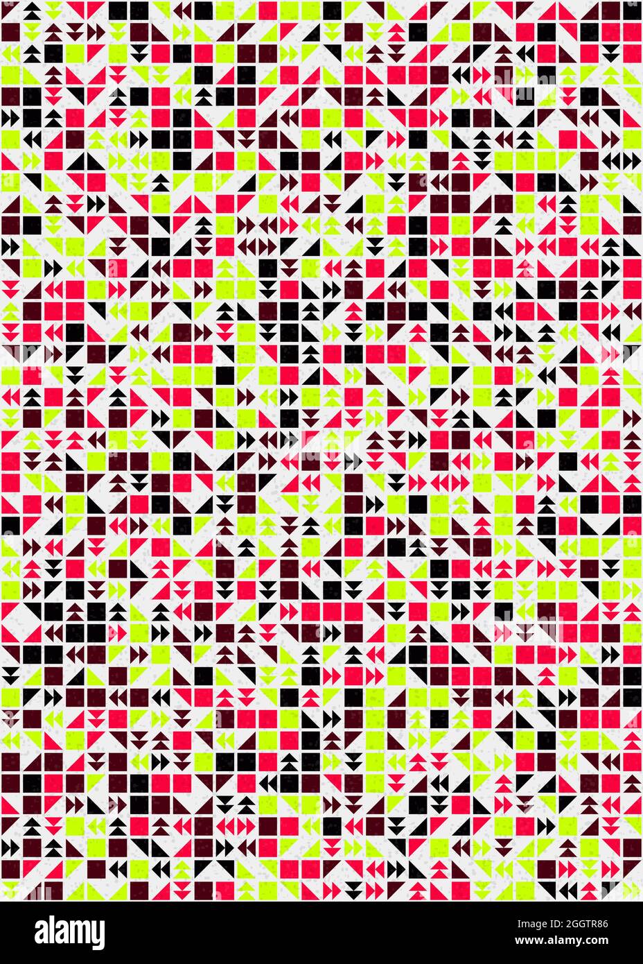 Abstract Geometrical generative computational art illustration Stock ...