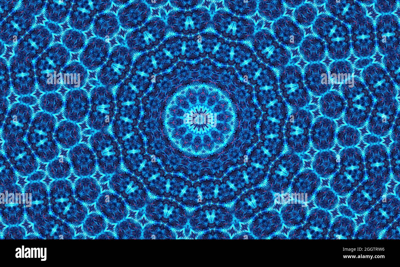 Mystic background celtic knot shape, blue magic sign Stock Photo - Alamy