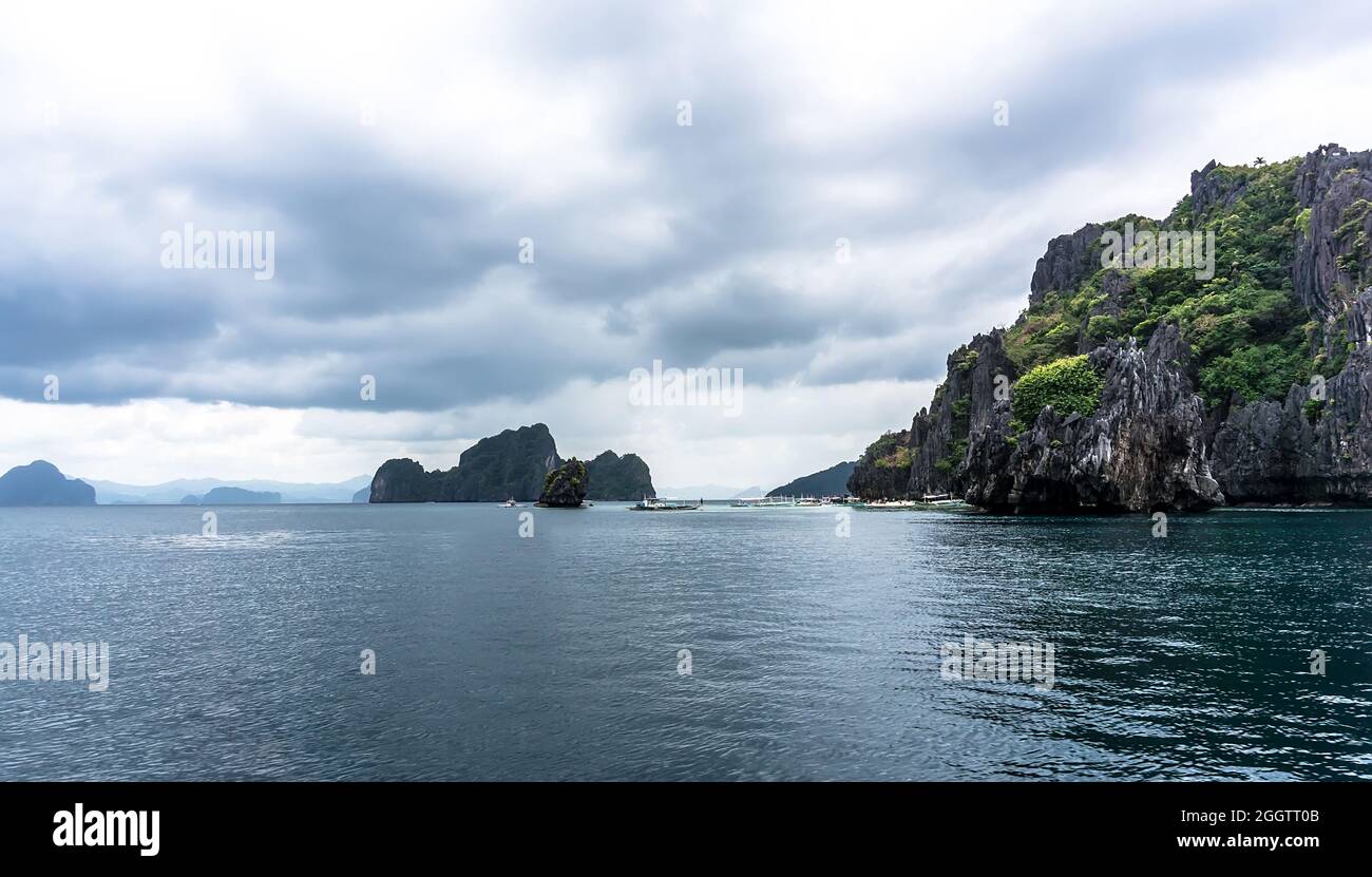 Amazing island with unusual shape of the sea Stock Photo - Alamy