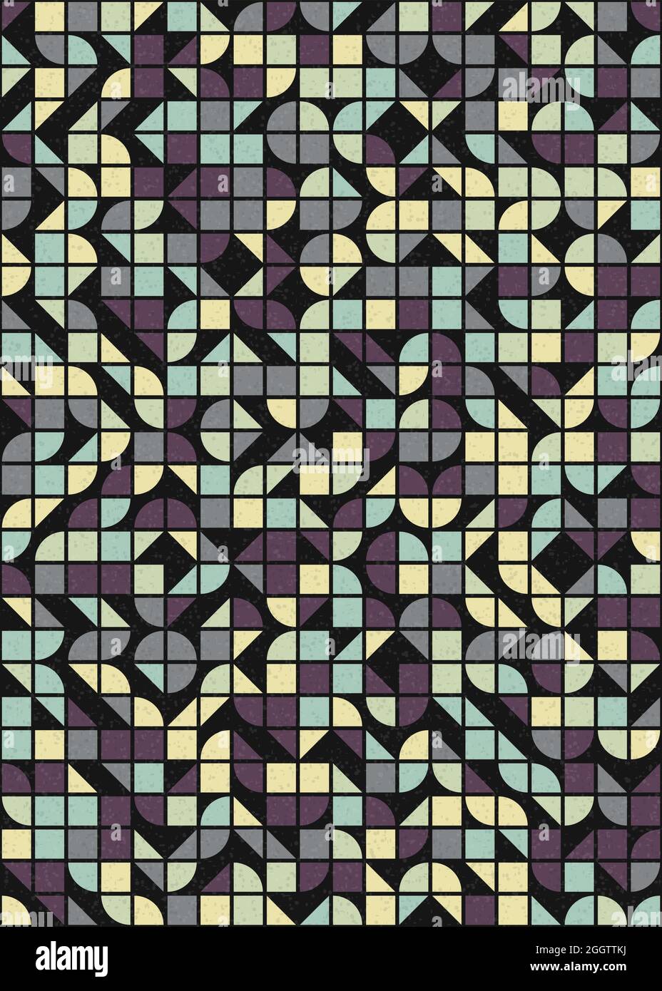 Abstract Geometrical generative computational art illustration Stock ...