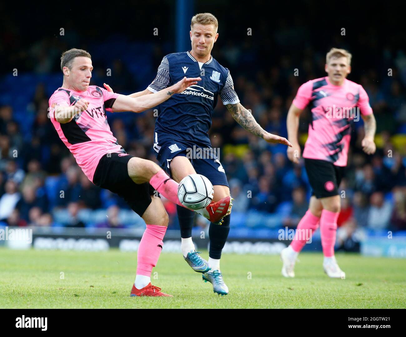 SOUTHEND, ENGLAND - AUGUST 25: John Rooney of Stockport County He is ...