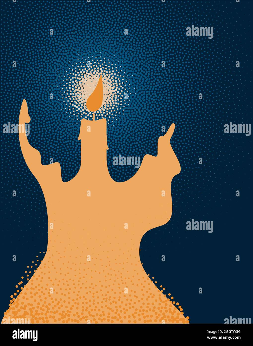 The conscience candle Stock Vector Image & Art - Alamy