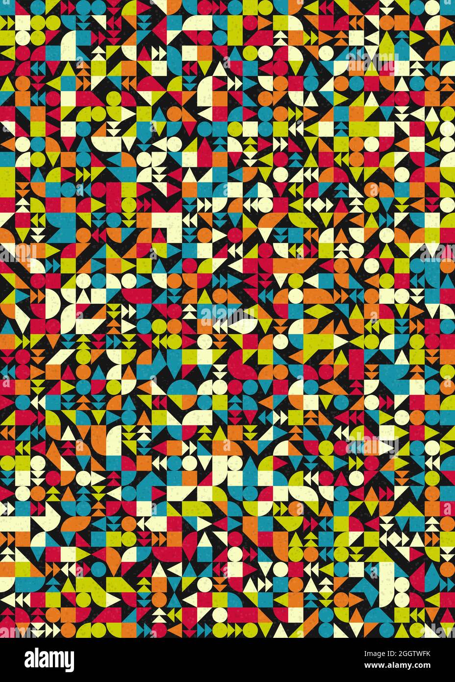 Abstract Geometrical generative computational art illustration Stock ...