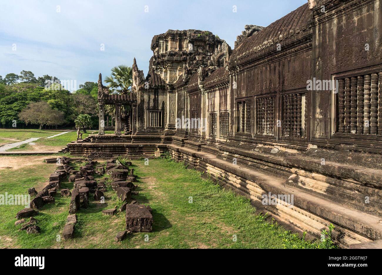 Angkor Wat Cambodia. The ancient stone temple of the Khmer civilization ...