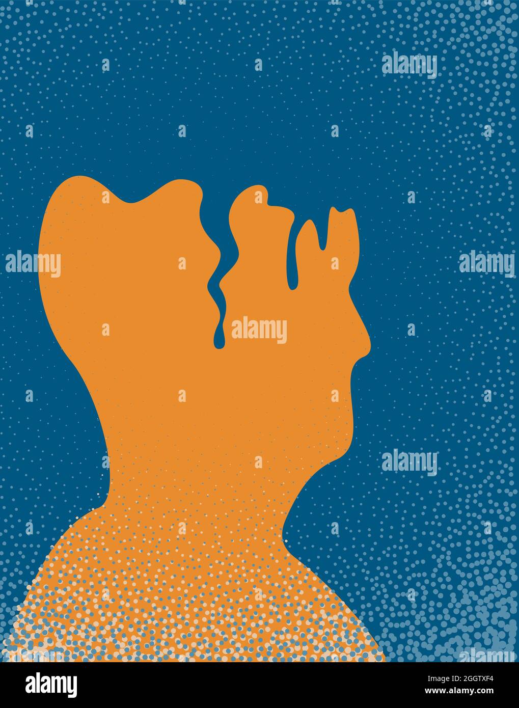 Memory loss alzheimers disease Stock Vector Images - Alamy