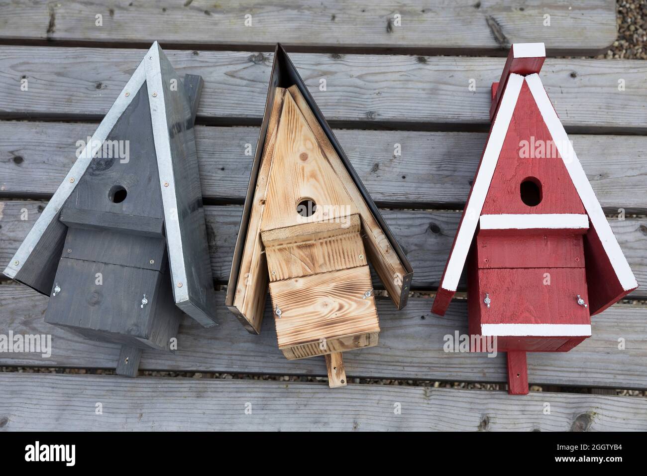 selfmade wooden tit box, finished nesting boxes, series picture 16/16 ...