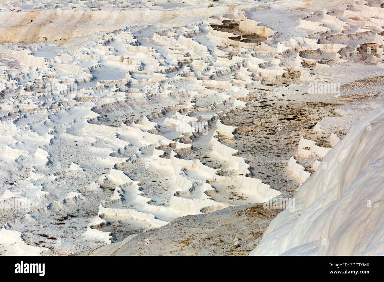 Travertine terraces at Pamukkale Stock Photo - Alamy