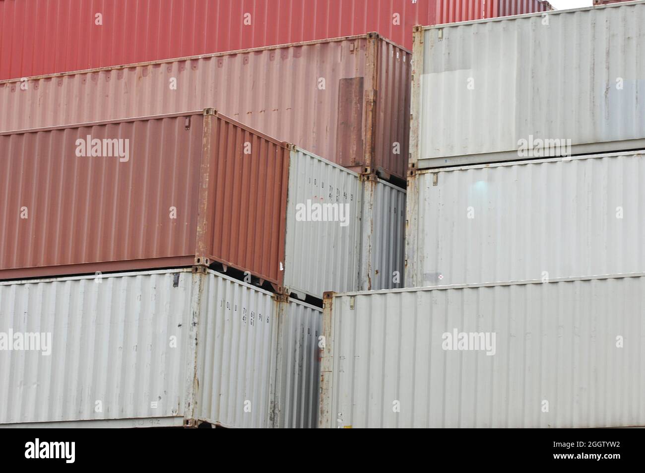ship containers at Hamburg Harbour, Germany, Hamburg Stock Photo - Alamy