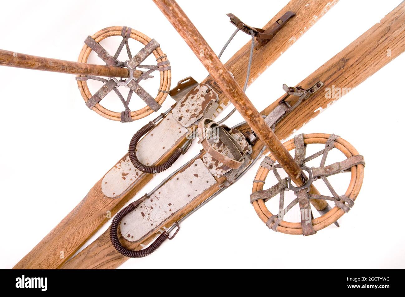 historical wooden skis Stock Photo - Alamy