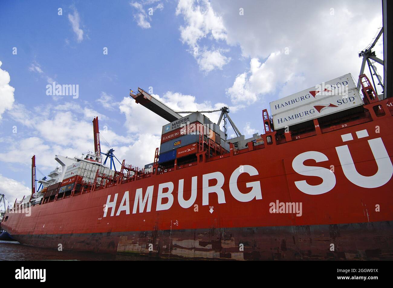 Hamburg harbour, container terminal, Germany, Hamburg Stock Photo - Alamy