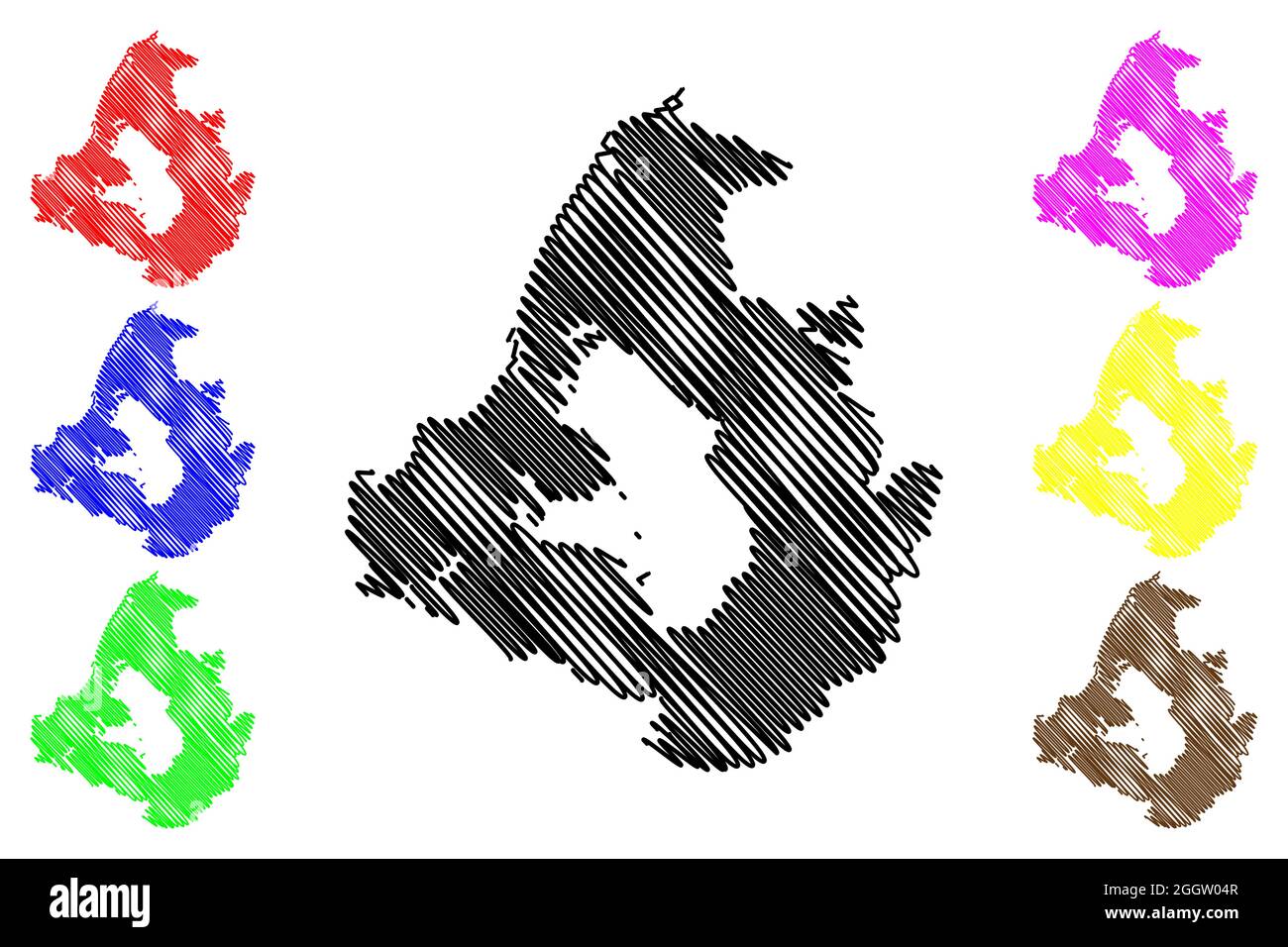 Rastatt district (Federal Republic of Germany, rural district, Baden ...