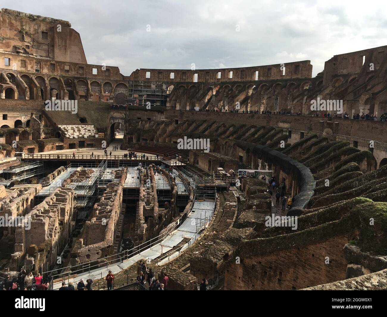 Inside of iconic Colosseum in Rome, Italy, ?Europe Stock Photo - Alamy