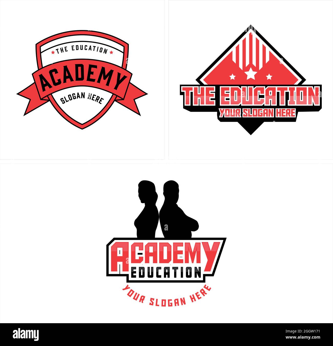 Education academy shield badge logo design Stock Vector Image & Art - Alamy