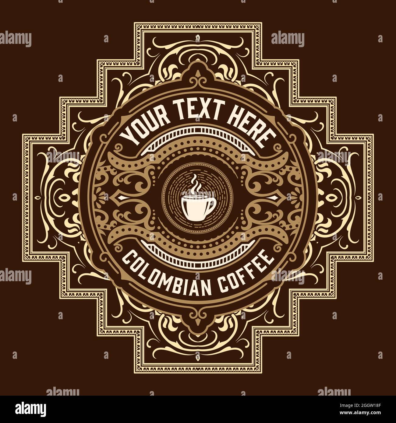 Vector, Coffee Shop label for cafe business Stock Vector Image & Art ...