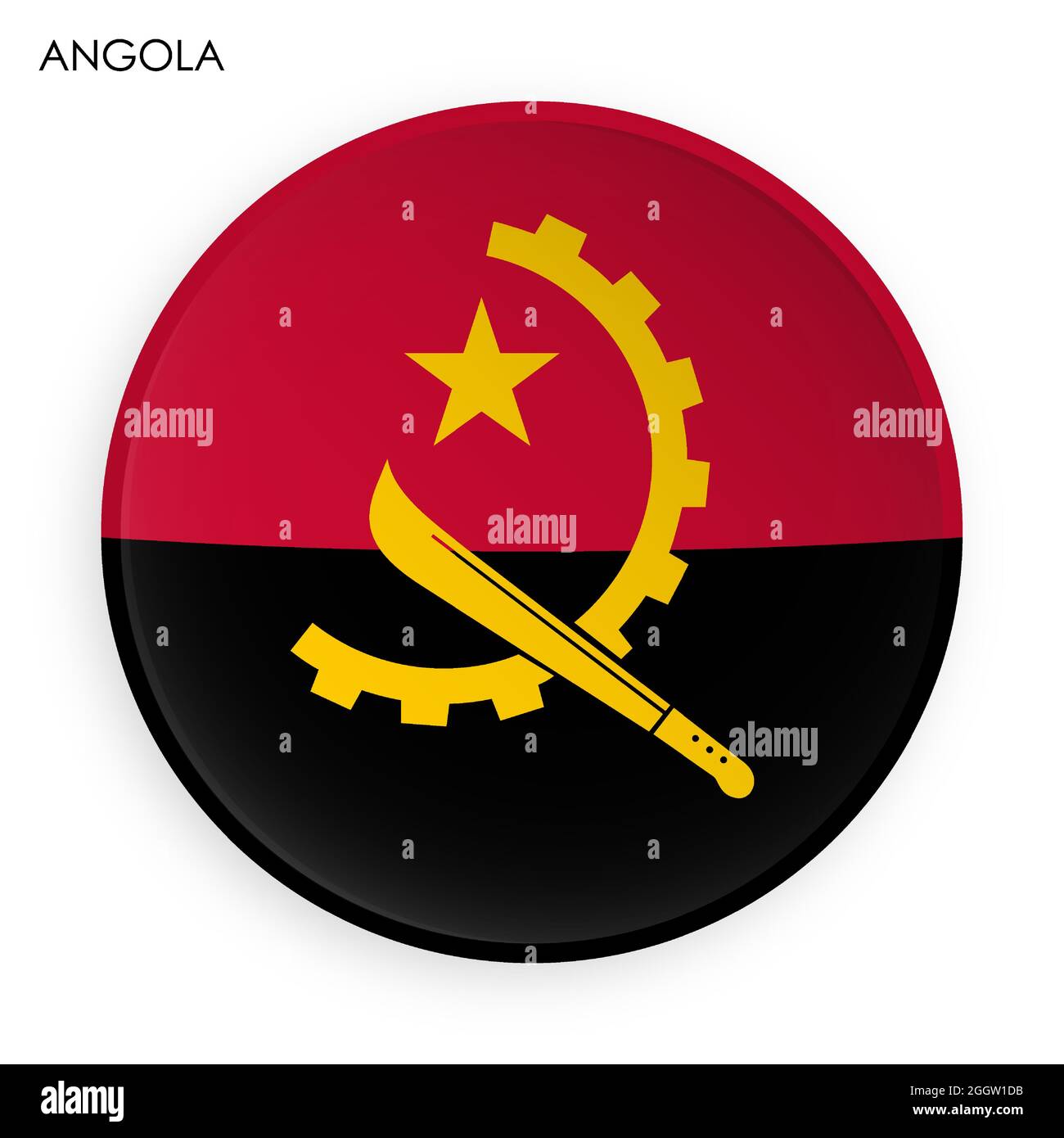 Angola official flag Stock Vector Images - Alamy