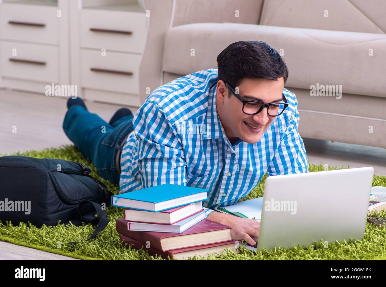 The student doing distance mba online training Stock Photo - Alamy