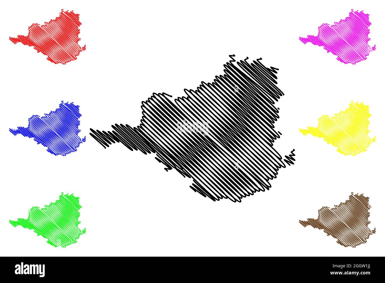 Prignitz district (Federal Republic of Germany, rural district, State ...