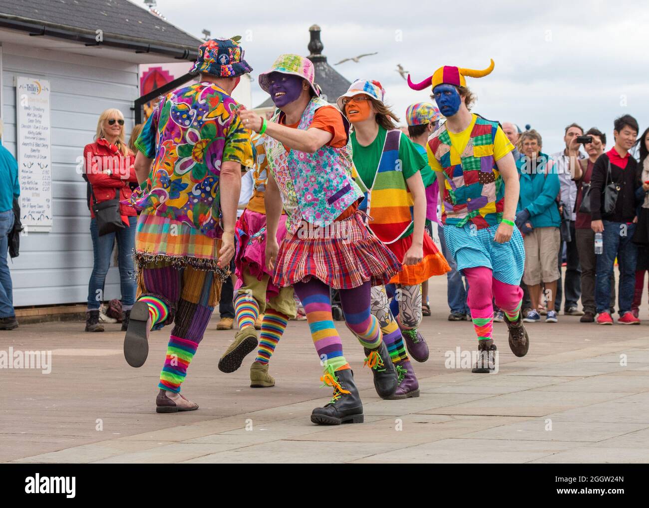 Traditional folk dancers at Whitby folk week Stock Photo - Alamy