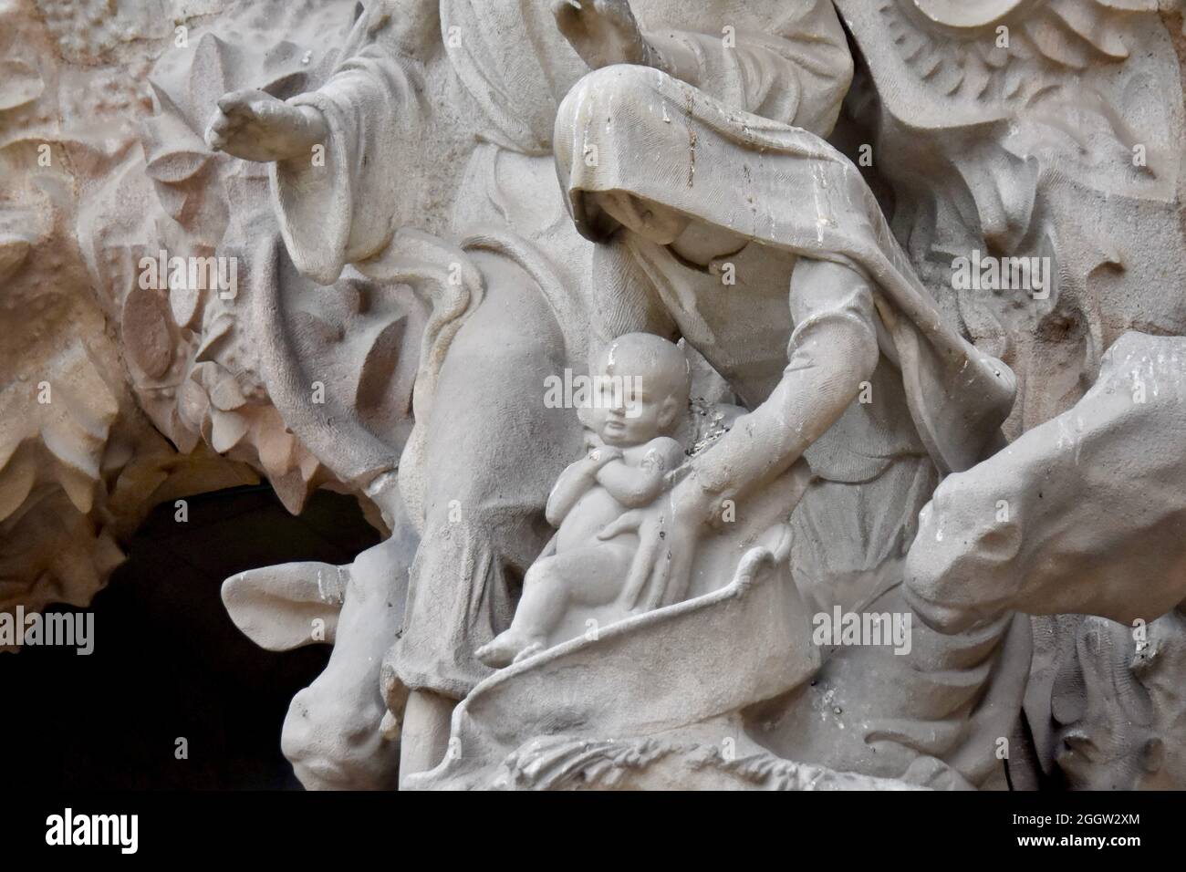 Sagrada familia, the nativity, Barcelona (Spain Stock Photo - Alamy