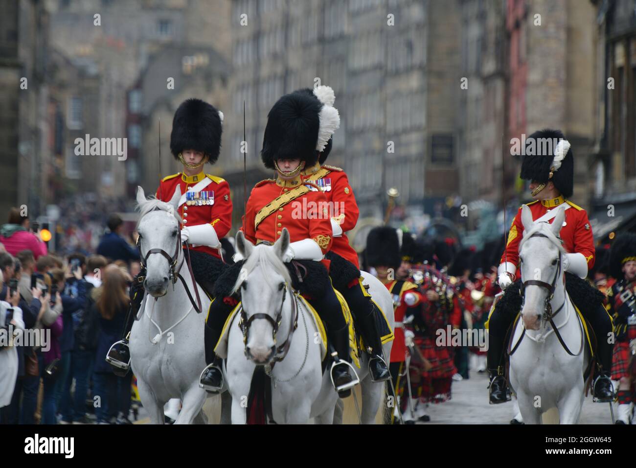 Edinburgh Scotland, UK September 03 2021. The Royal Scots Dragoon ...