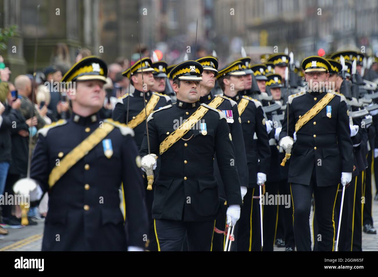 Edinburgh Scotland, UK September 03 2021. The Royal Scots Dragoon ...