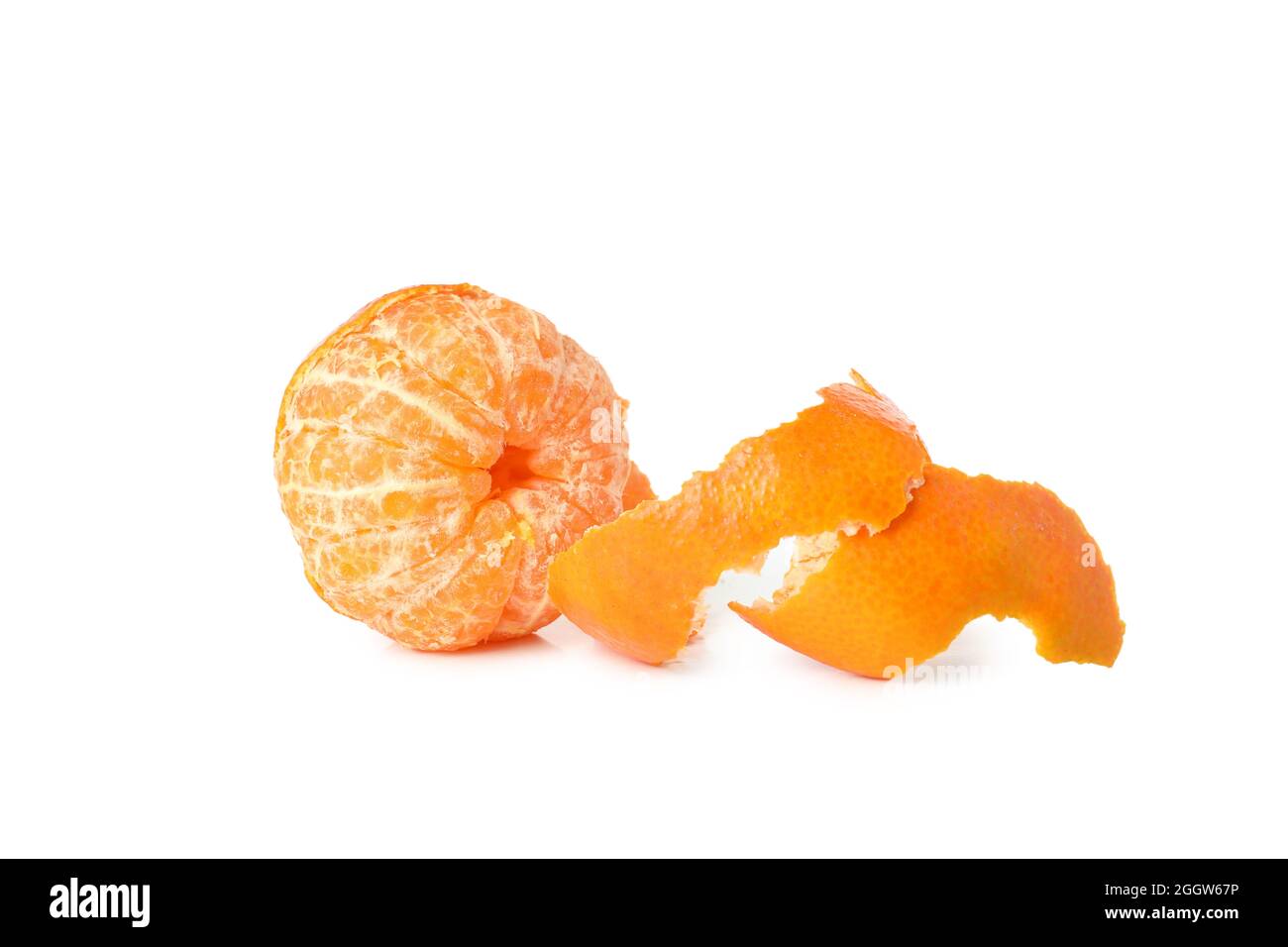 Fresh tasty mandarin isolated on white background Stock Photo - Alamy
