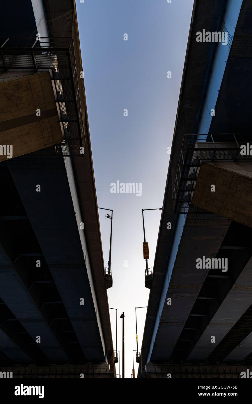 Under the bridges Stock Photo - Alamy