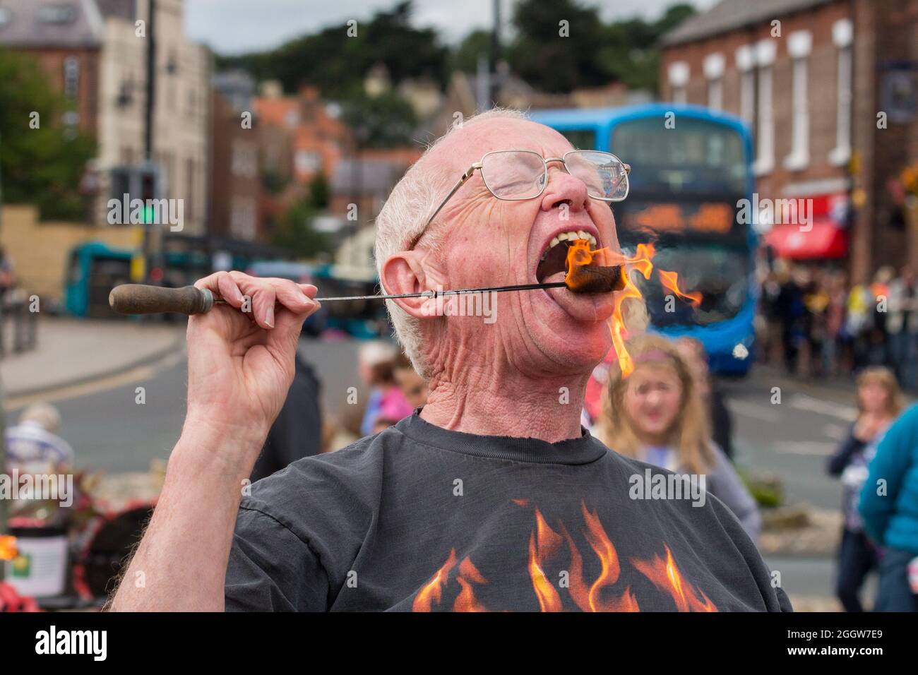 Fire eating hi-res stock photography and images - Alamy