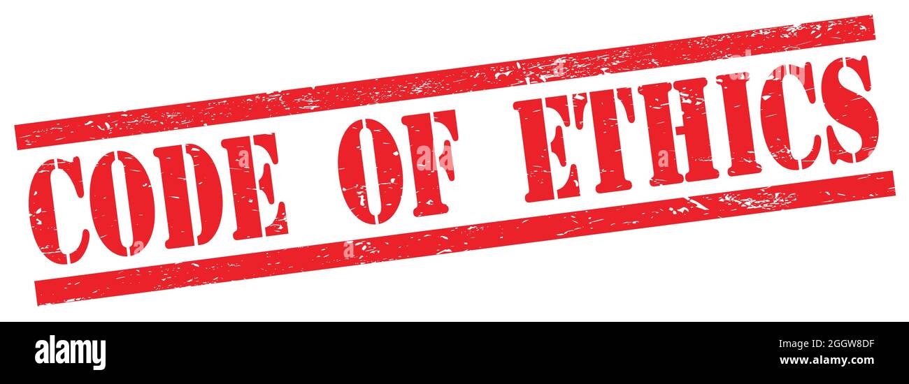 Code of ethics stamp hi-res stock photography and images - Alamy