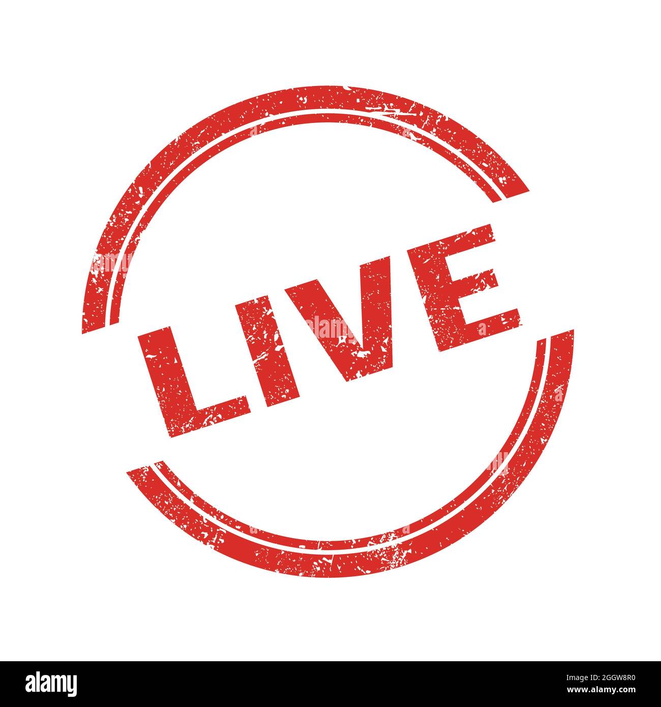 Live stamp vintage red hi-res stock photography and images - Alamy
