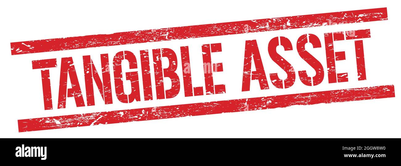 TANGIBLE ASSET text on red grungy rectangle stamp sign Stock Photo - Alamy